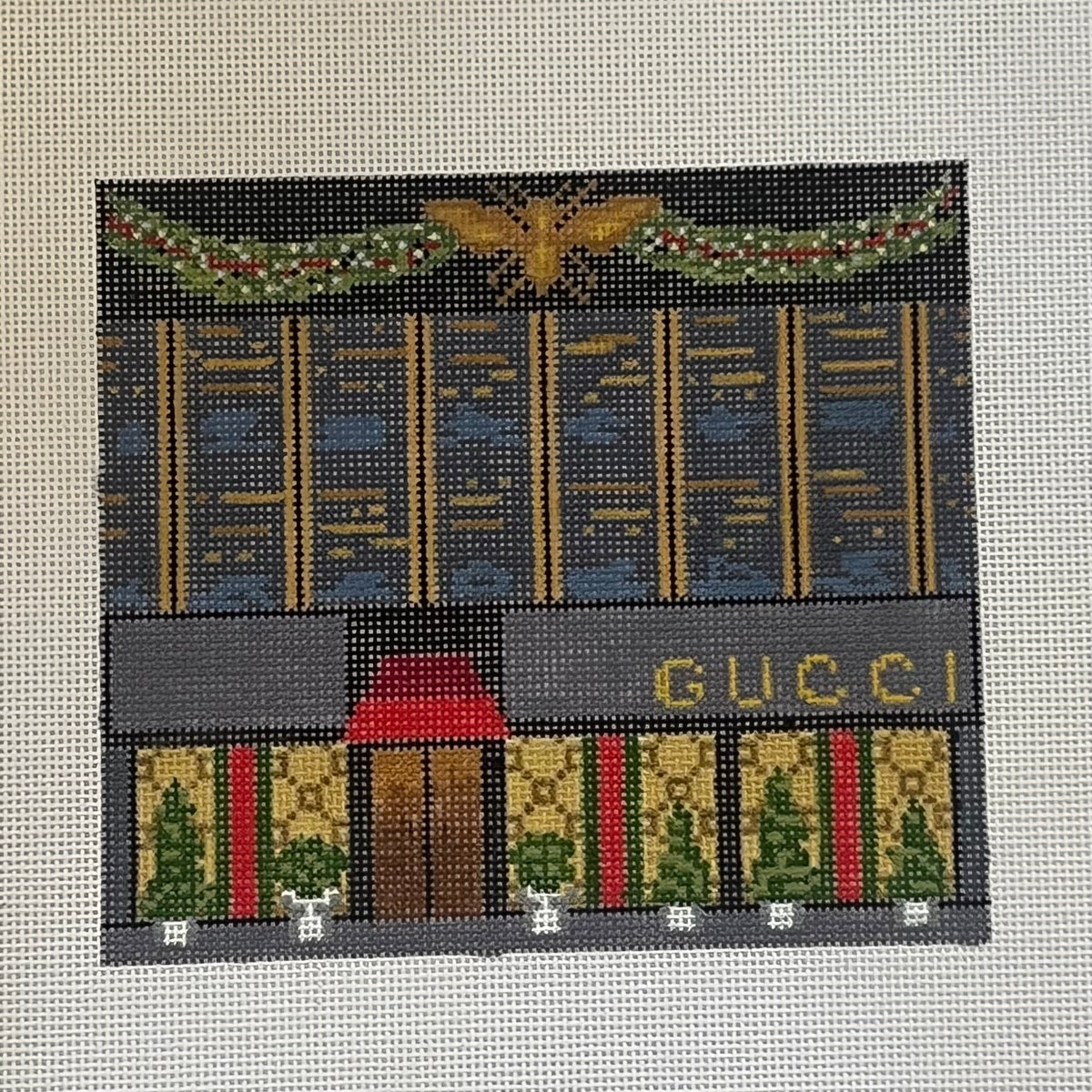 Gucci Storefront — Stitching Chicks Needlepoint