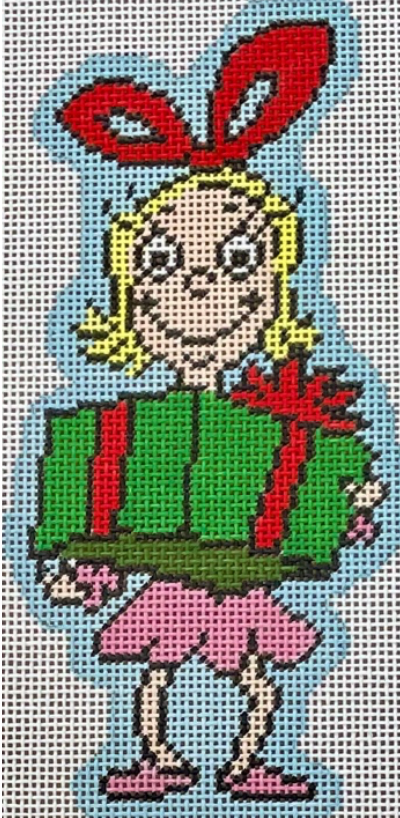 Cindy Lou Who holding Present - Grinch Series — Stitching Chicks ...