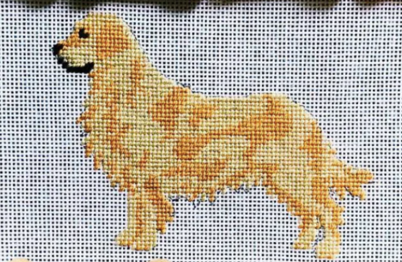 Golden Retriever — Stitching Chicks Needlepoint