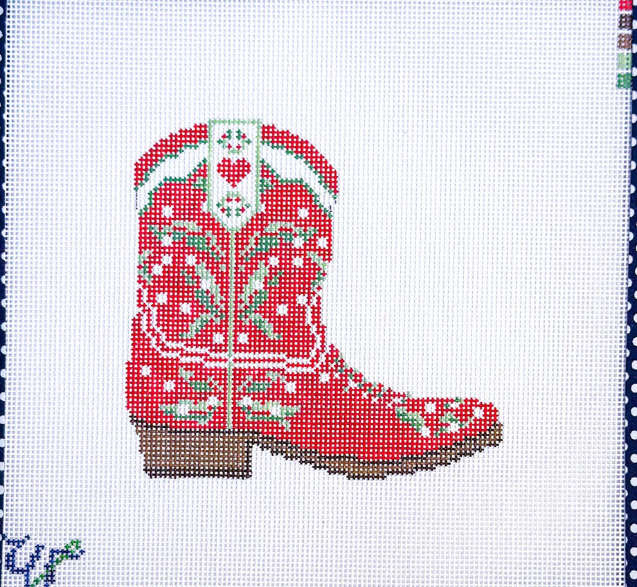 Snowdrop Boot — Stitching Chicks Needlepoint