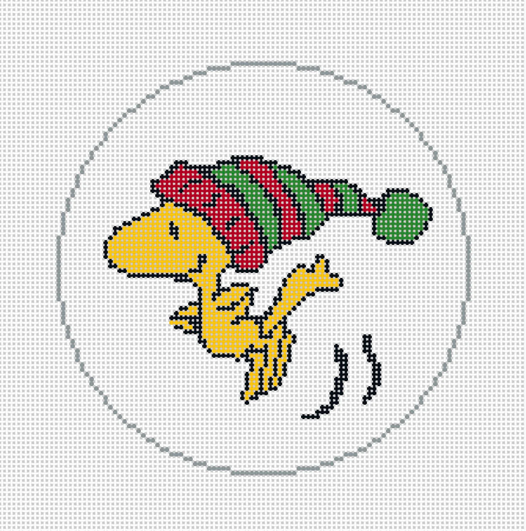 Woodstock in Stocking Cap — Stitching Chicks Needlepoint
