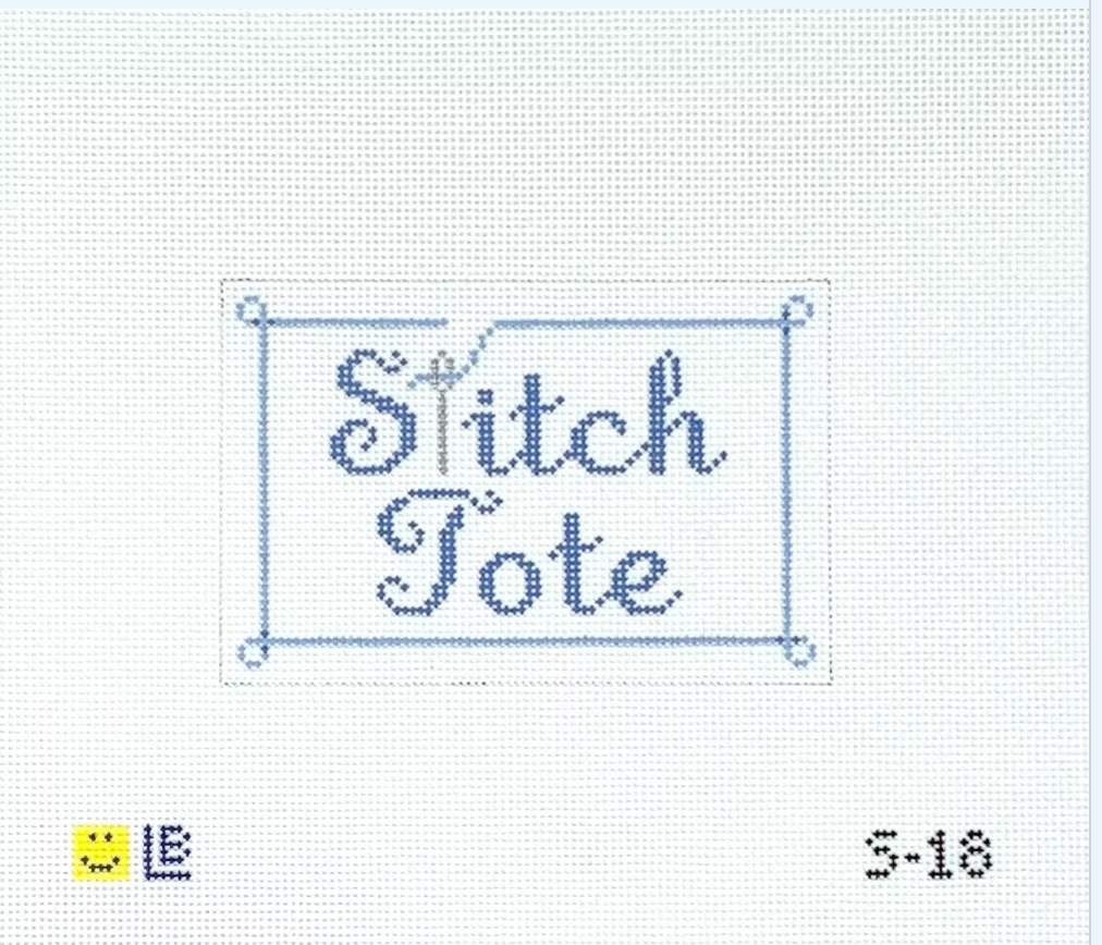 Stitch Tote, 13m — Stitching Chicks Needlepoint