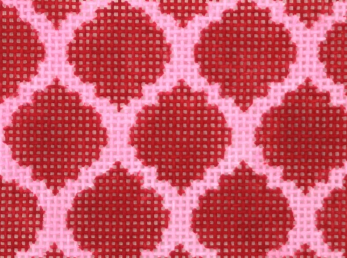 Planet Earth Credit Card Case Insert – Quatrefoils – red on pink w/ tu ...