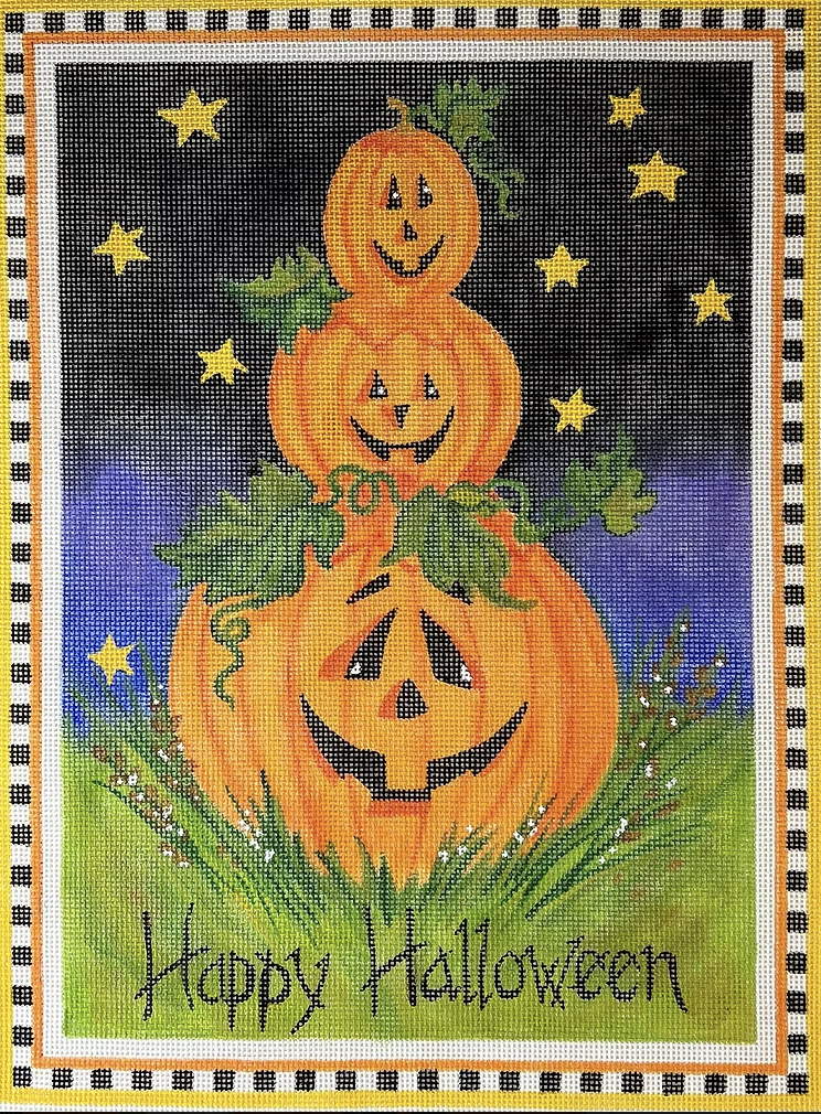 Sally Eckman Roberts – “Happy Halloween” Jack-o-lantern Stack on Starr ...
